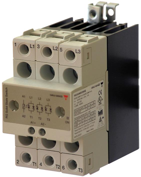RGC2A60D25KKE - Carlo Gavazzi - Contactor Estado Sólido, 25 A, 660 VAC