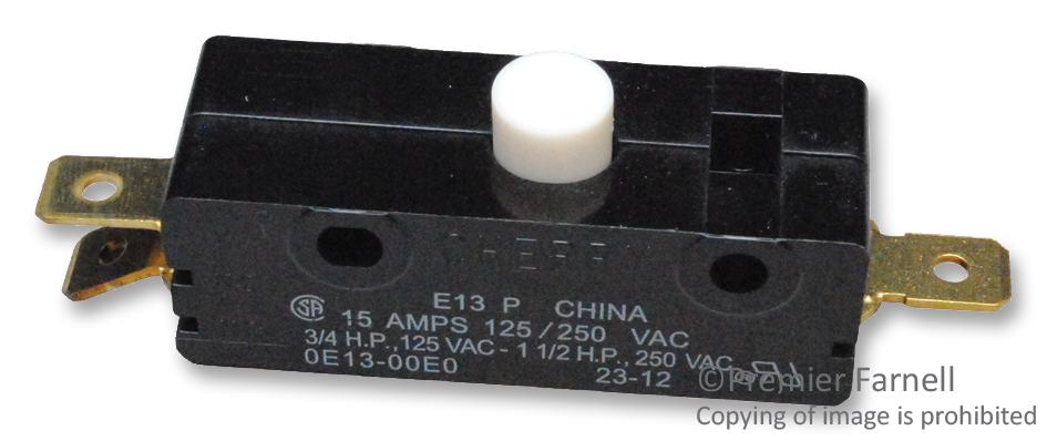 E13-00E - Zf Electronics - Interruptor Microswitch, SPDT, Conexión Rápida