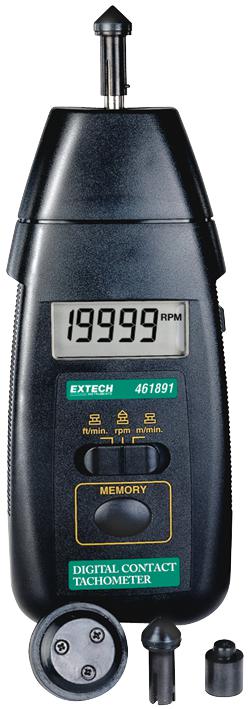 461891 - Extech Instruments - Tacómetro, 0.5RPM a 19999RPM, 0.05 %