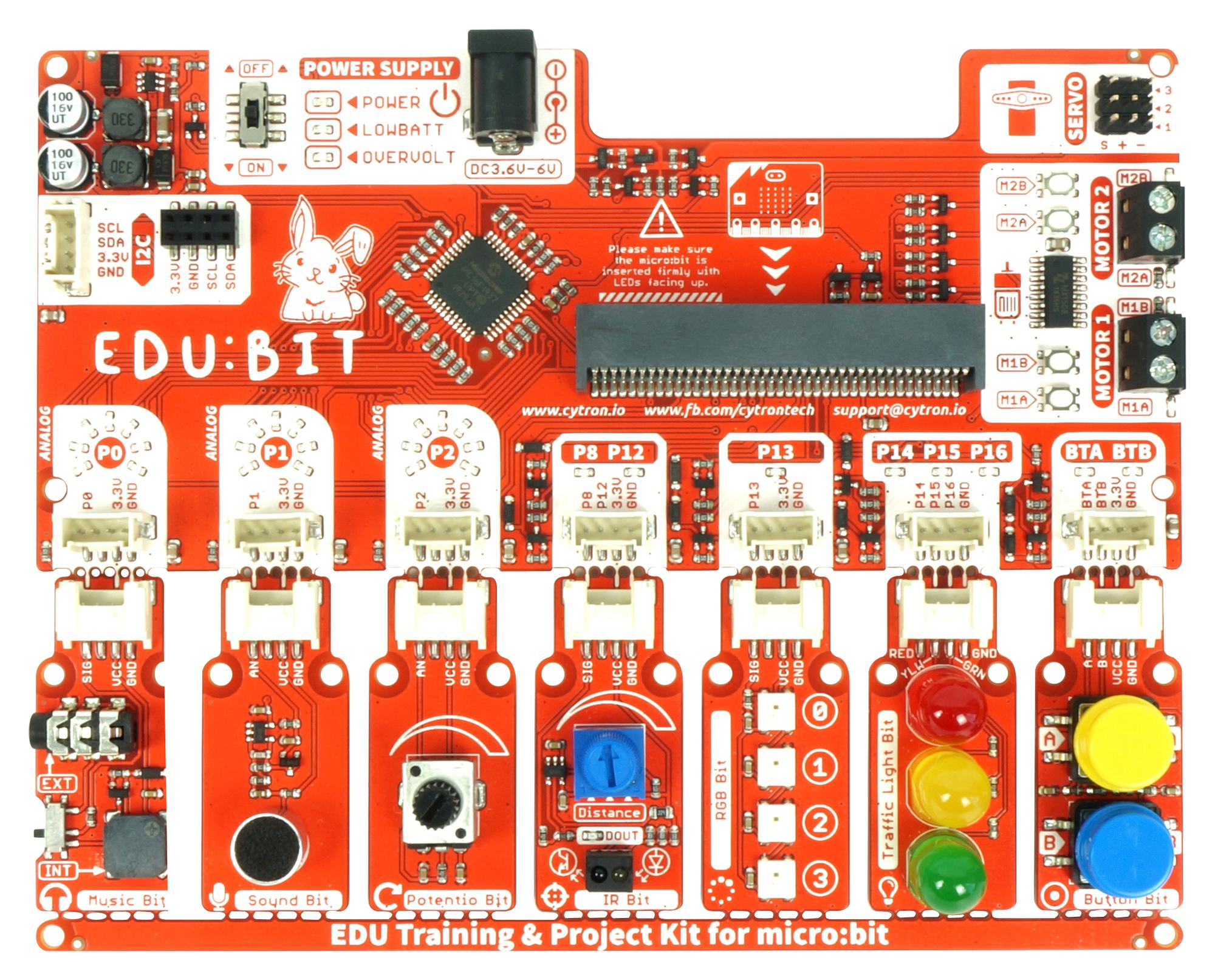 EDUBIT-NB - Cytron - Tarjeta Programable, Educación, Módulo de ...