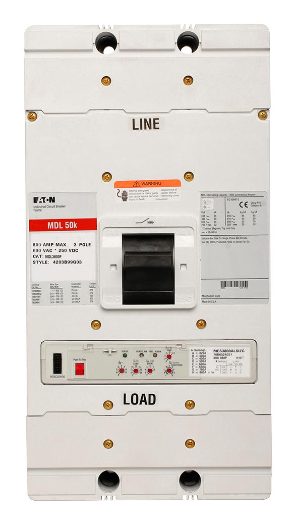 MDL3800 - Eaton Cutler Hammer - Guardamotores Termomagnético, Serie MDL ...