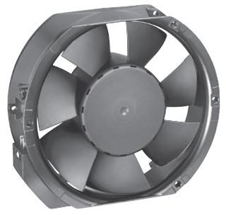6424R-343 - Ebm-papst - Ventilador axial de CD, 24 V, Rectangular con extremos redondeados