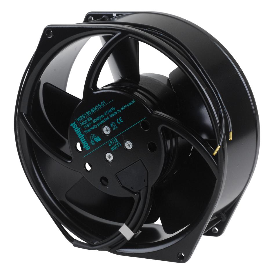 W2S130-BM15-01 - Ebm-papst - Ventilador axial de CA, 115V, Circular