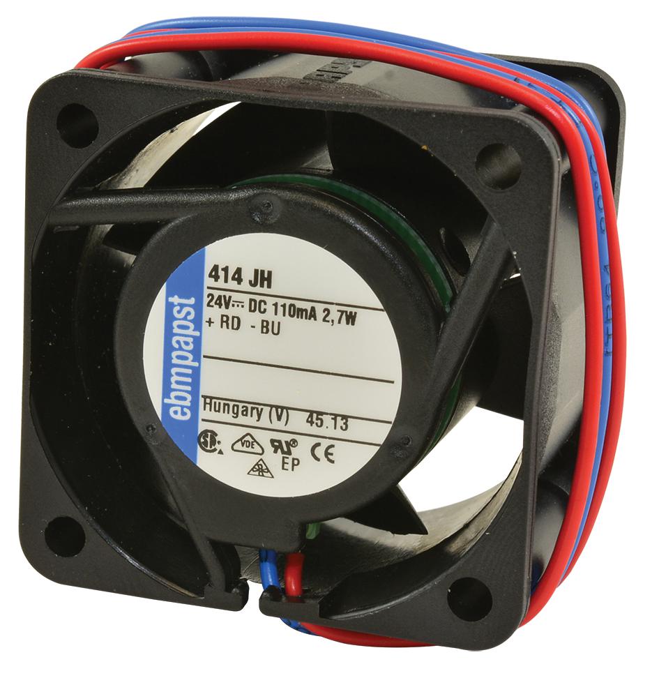 414JH - Ebm-papst - Ventilador axial de CD, 24 V, Cuadrado