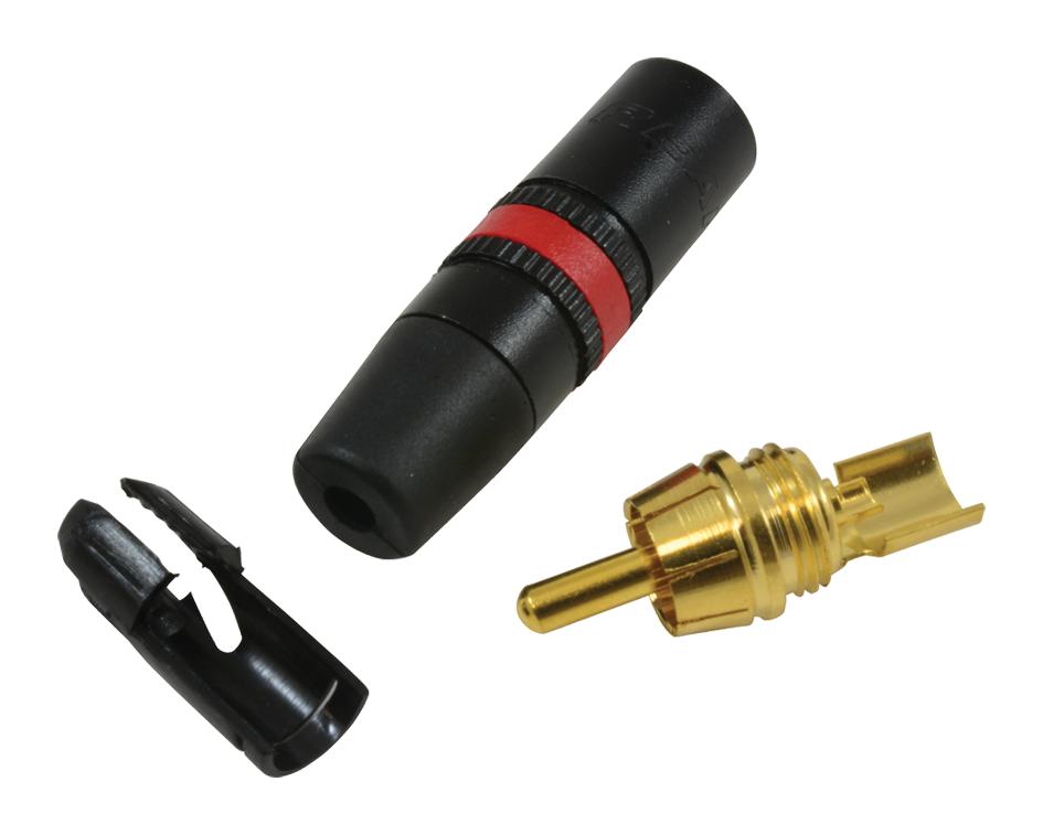 NYS373-2 - Rean - Conector RCA (Phono) de Audio / Vídeo, Macho, Contactos con Recubrimiento de Oro