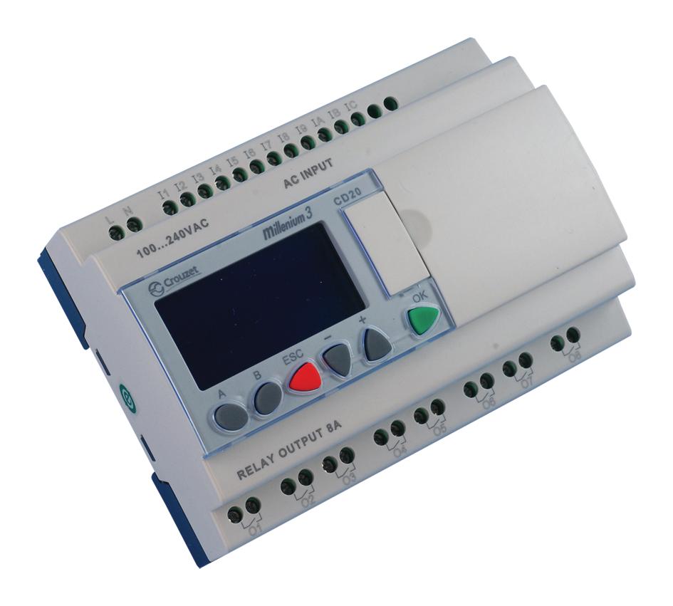 88974053 - Crouzet Automation - PLC, Millennium 3, 12 Entradas