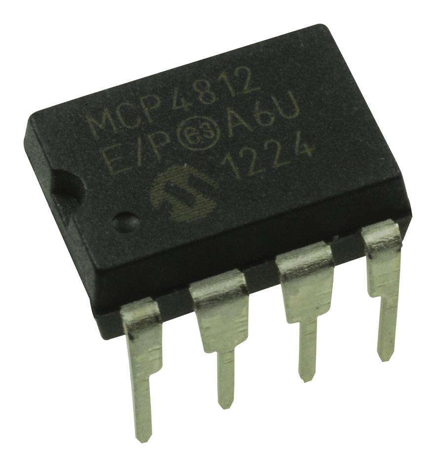 MCP4812-E/P - Microchip - Convertidor Digital a Análogo, 10 bit, Salida ...