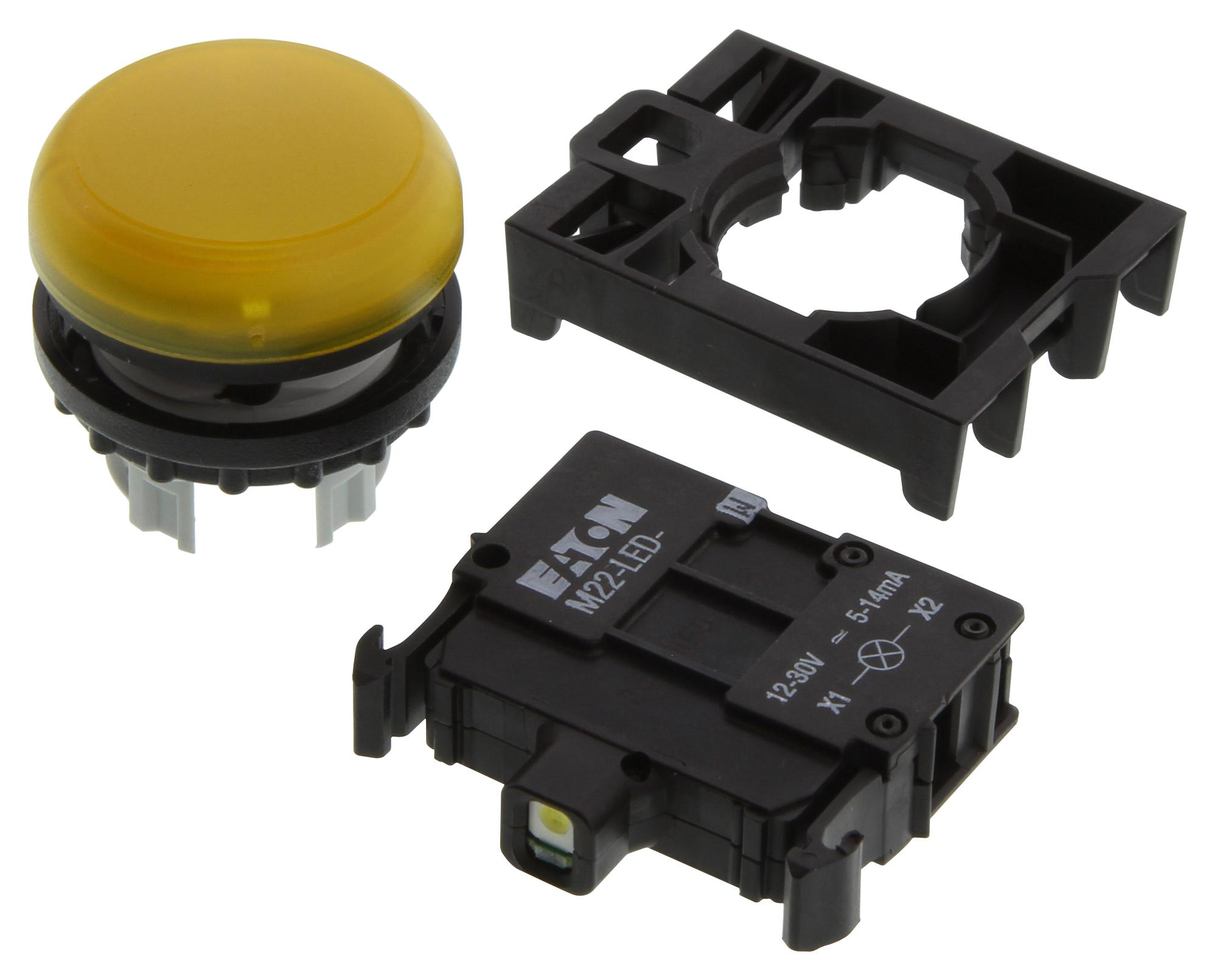 M22-L-Y/W - Eaton Moeller - Indicador de Montaje en Panel LED, Blanco, 30 V