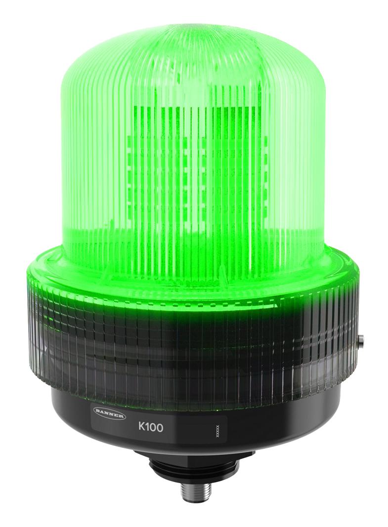 K100PBLZGYRQ - Banner Engineering - Baliza, LED, Visible en Luz de Día