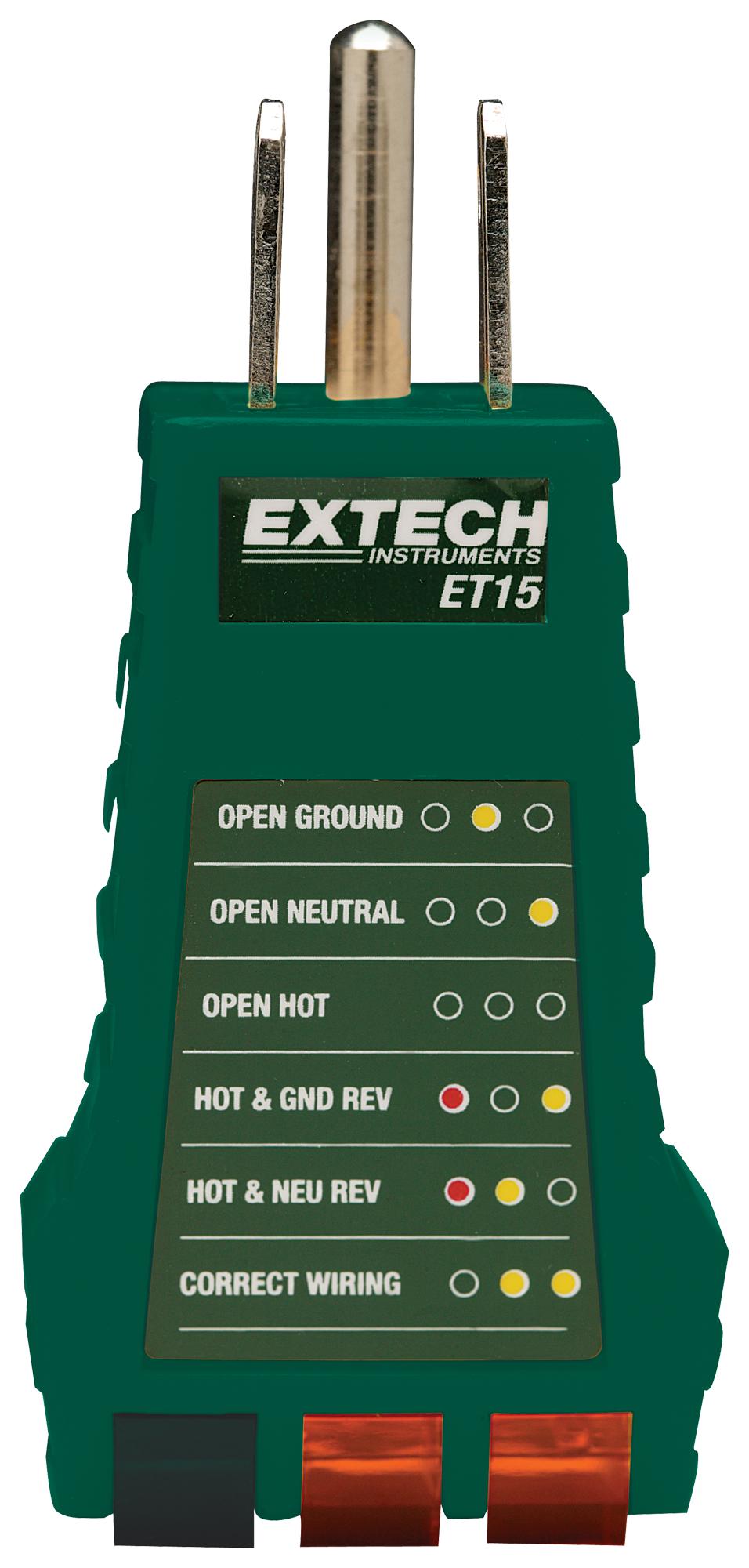 ET15 - Extech Instruments - Probador, Receptacle