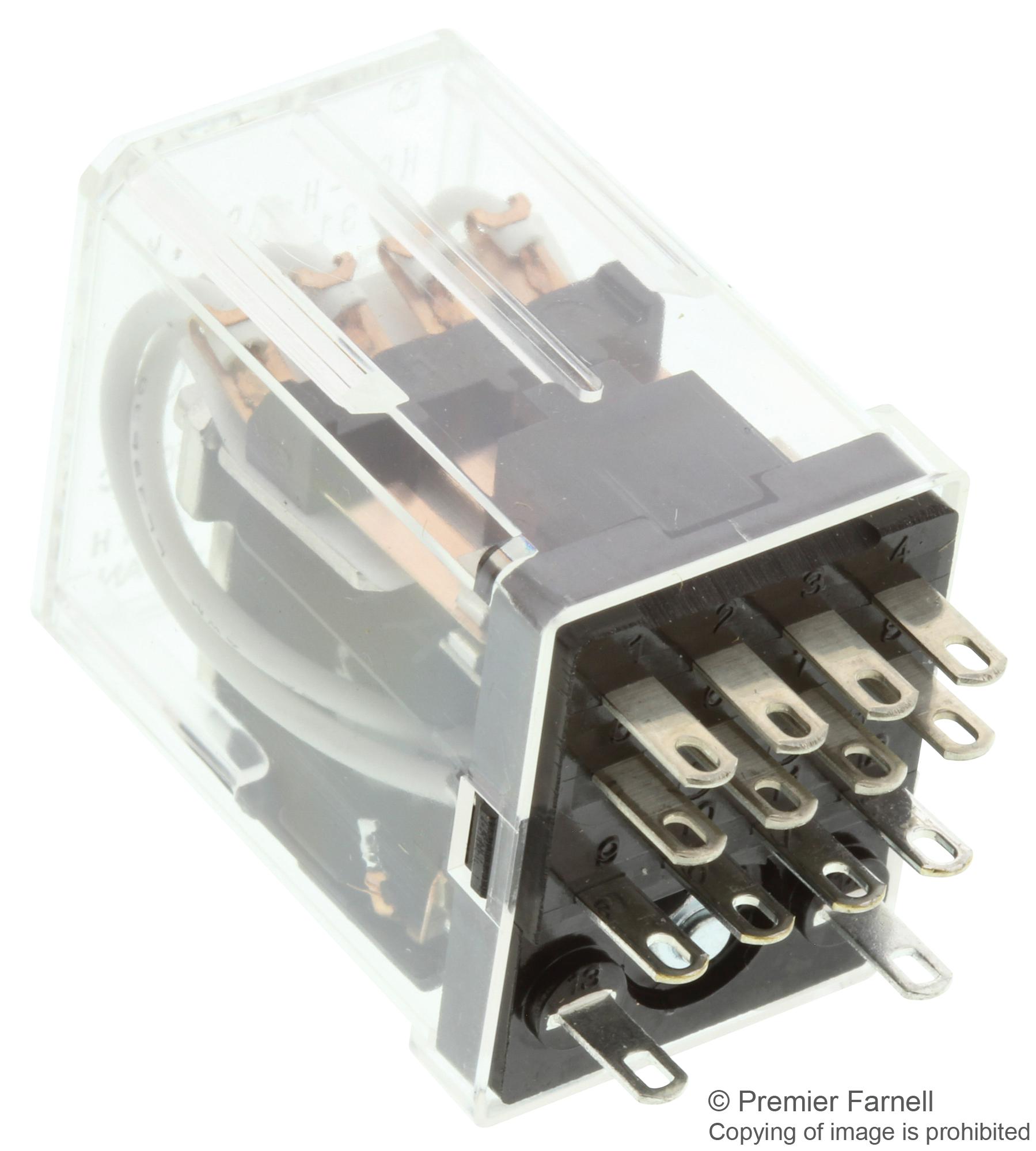 HC4-H-AC24V - Panasonic - Relevador de Potencia, 4PDT, 24 VAC