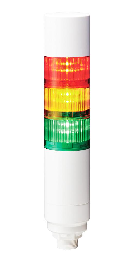 LR6-302WCBW-RYG+FB295 - Patlite (u.s.a.) - Torre de Señal, Parpadeante ...