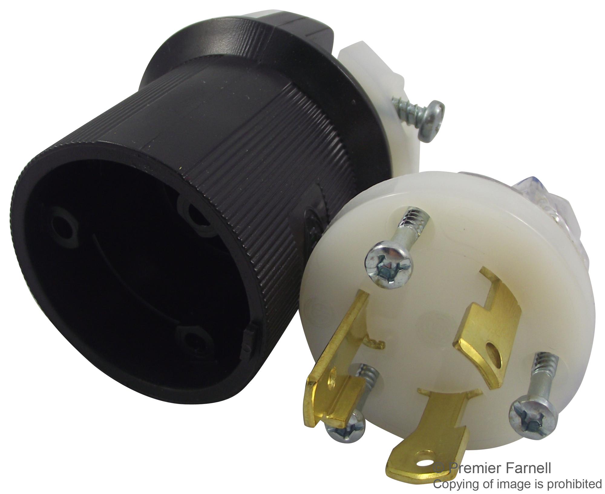 HBL2621 - Hubbell Wiring Devices - Conector de Entrada de Potencia ...