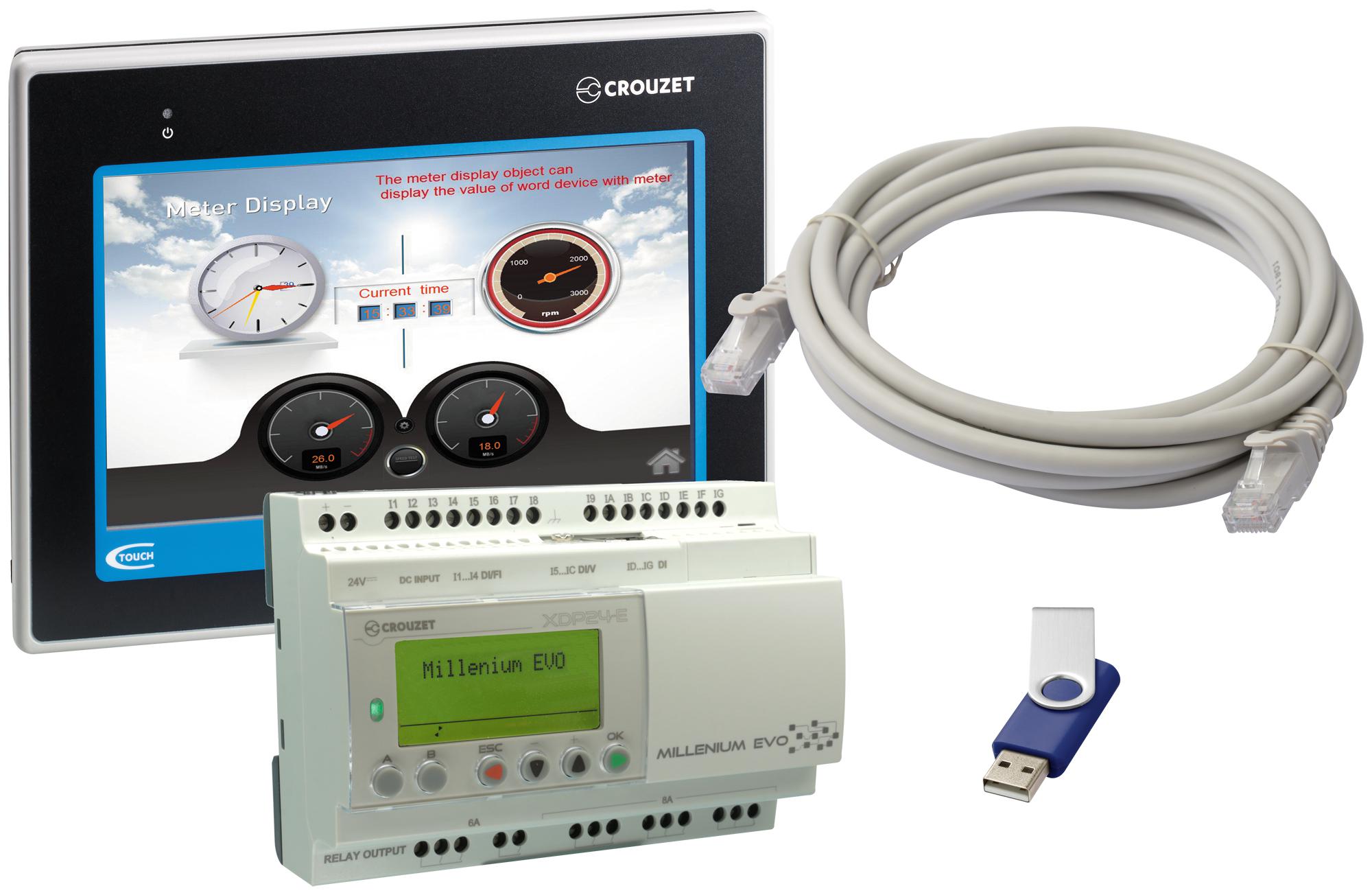 88970568 - Crouzet Automation - Kit, PLC Millenium Evo, Relevador ...