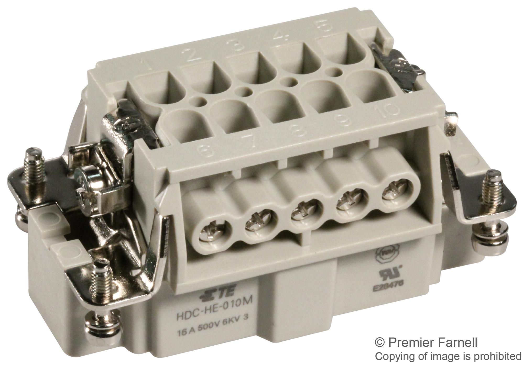 HE-010-M - Amp - Te Connectivity - Heavy Duty Connector, Serie HDC, Inserto