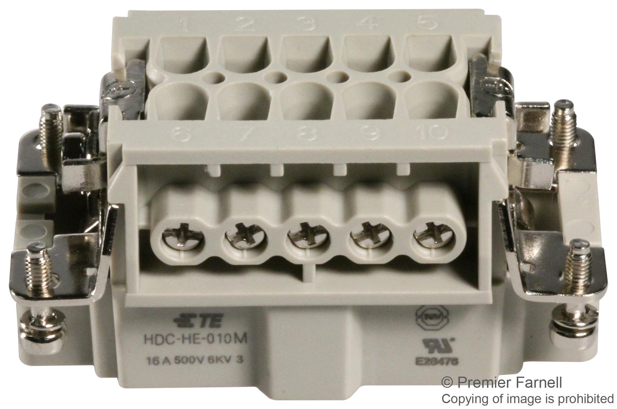 HE-010-M - Amp - Te Connectivity - Heavy Duty Connector, Serie HDC, Inserto