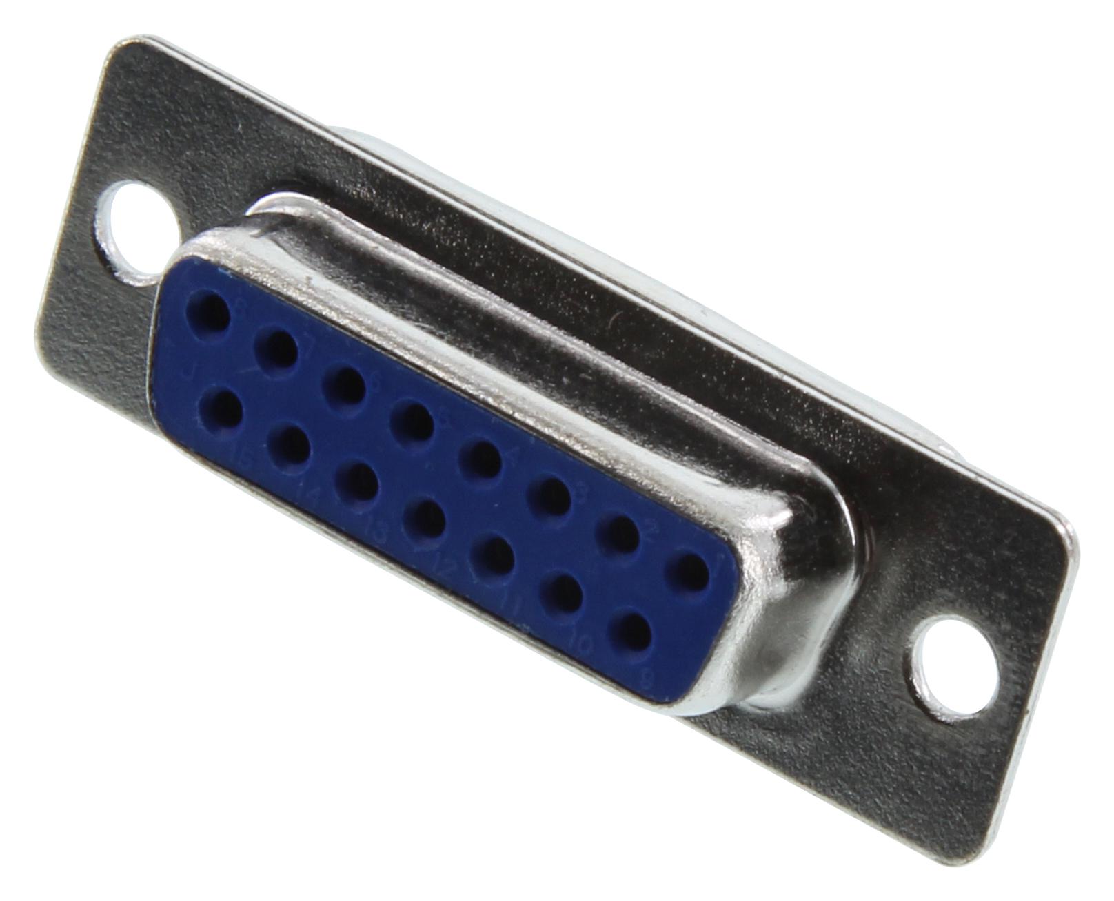 SPC15316 - Multicomp - Conector D Sub, Contactos Estampados, 15 Contactos