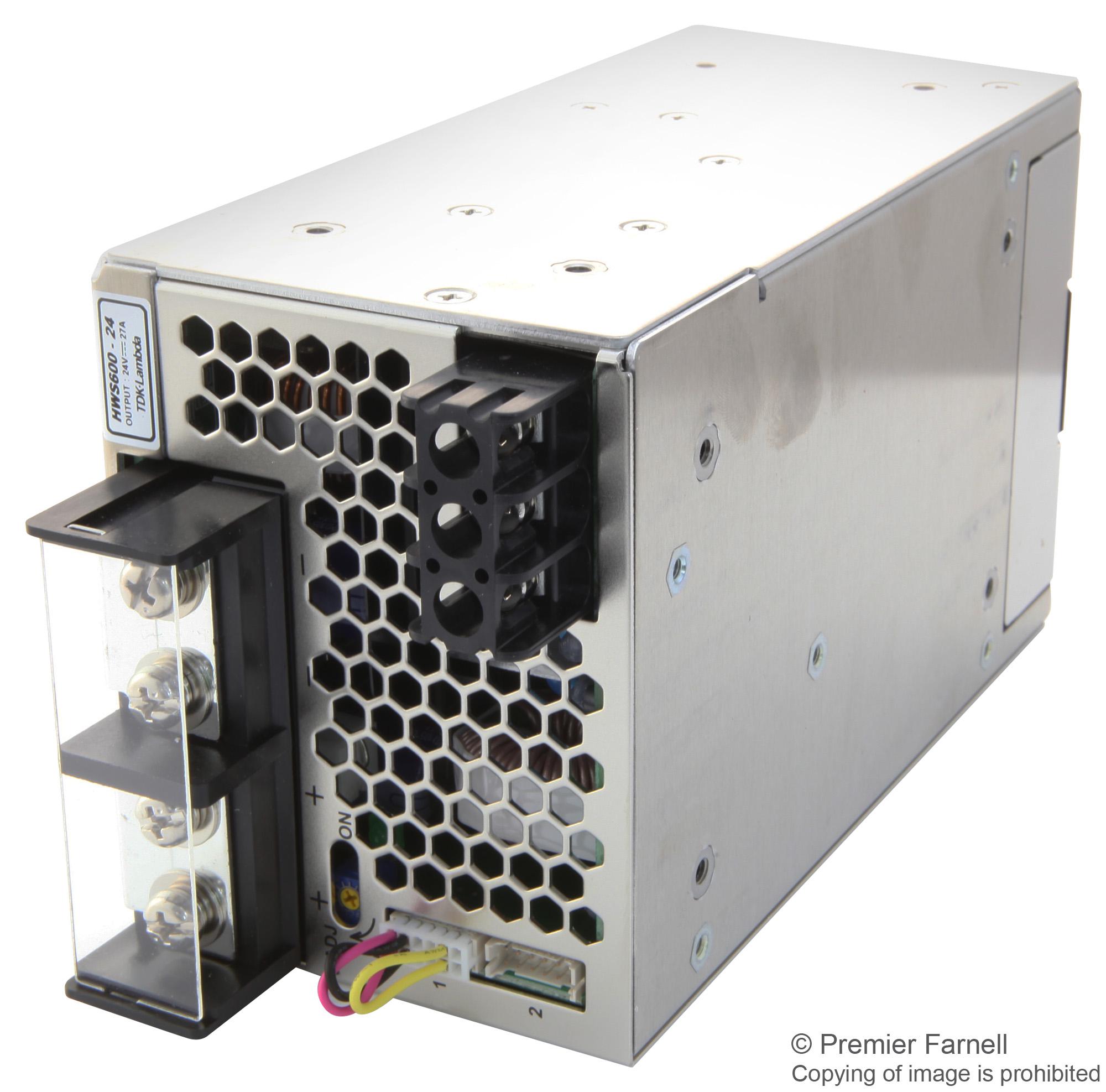 HWS600-24 - Tdk-lambda - Fuente de Alimentación Cerrada AC/DC, ITE, ITE