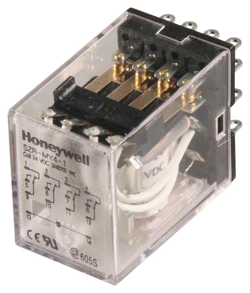 SZR-MY4-1-DC24V - Honeywell - Relevador de Potencia, 4PDT, 24 VDC