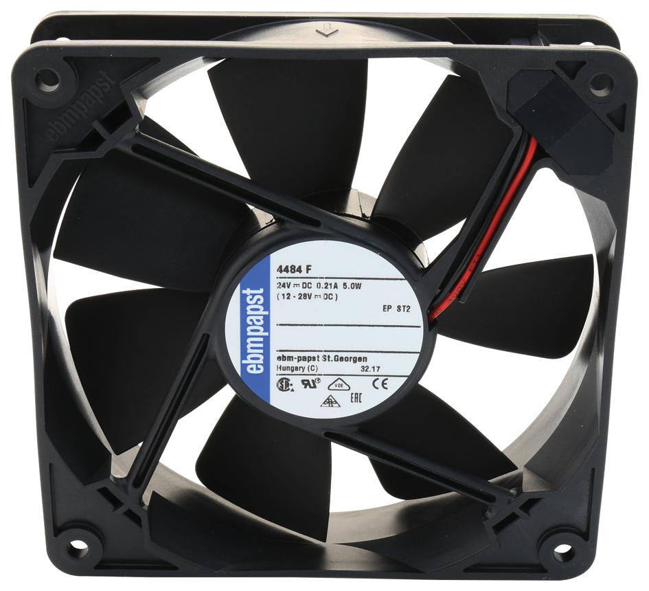 4484F - Ebm-papst - Ventilador axial de CD, 24 V, Cuadrado