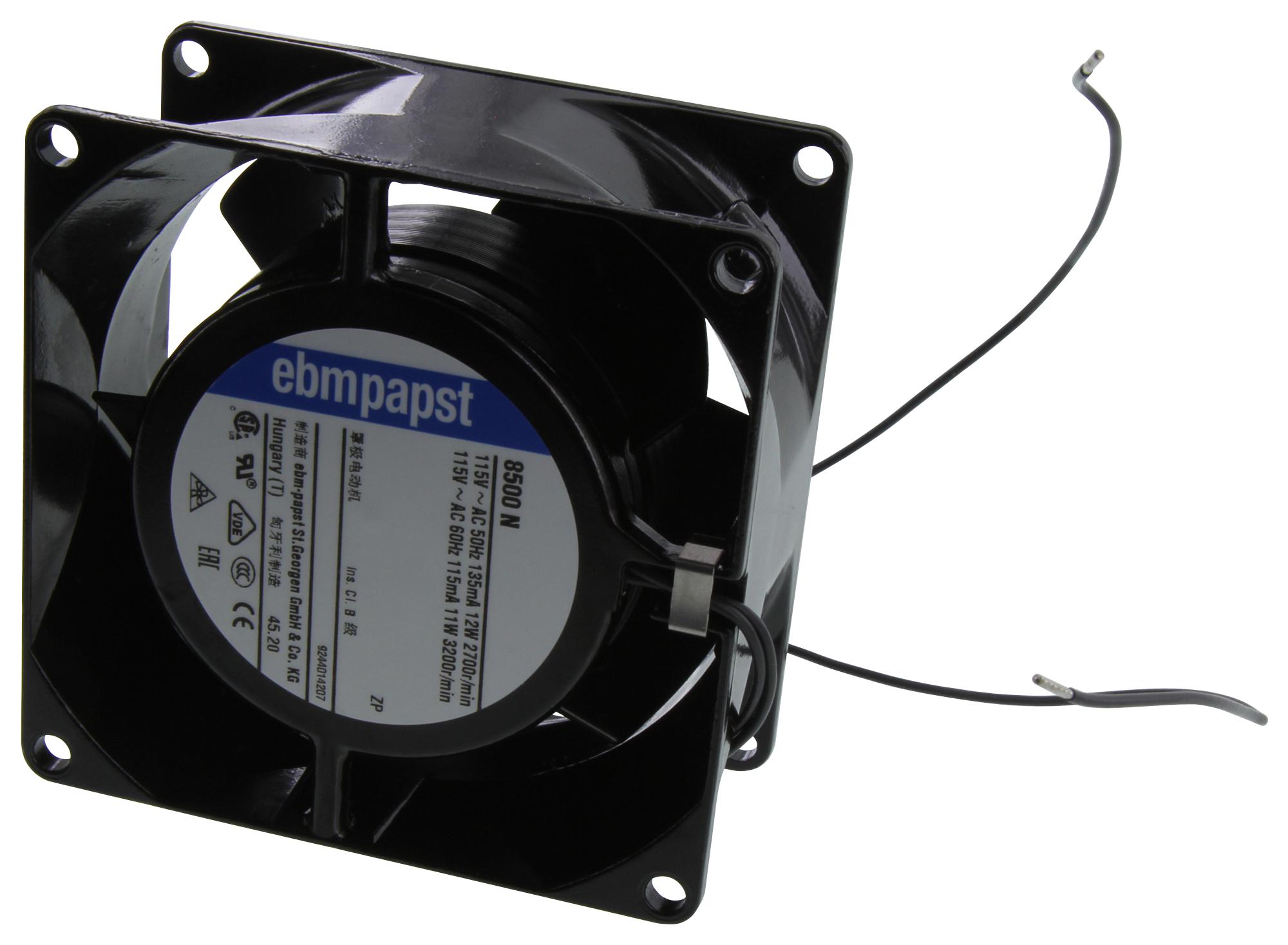 8500N - Ebm-papst - AC Axial Fan, 115V, Square