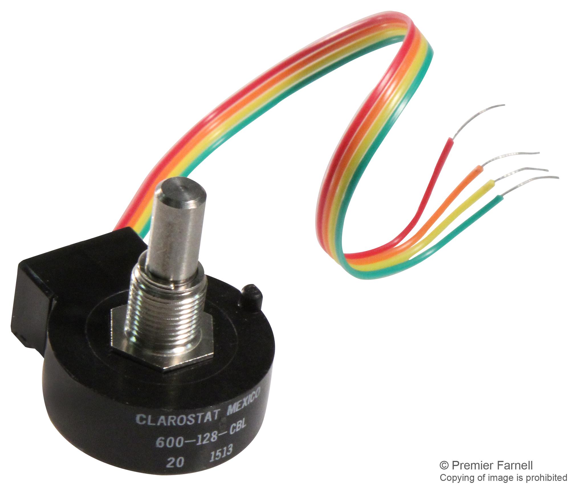 600EN128CBL - Honeywell - Codificador Giratorio Incremental, Óptico, 300rpm