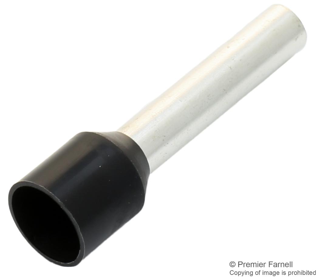 E1508-BLACK - Multicomp Pro - Férula, Un Cable, 16 AWG