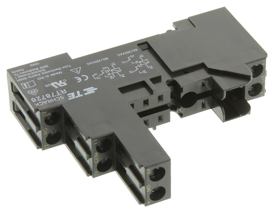 RT78726 - Schrack - Te Connectivity - Base para Relevador, Carril DIN ...