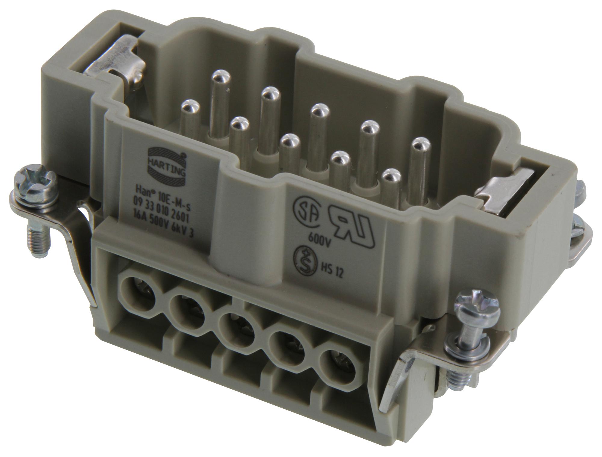 09330102601 - Harting - Heavy Duty Connector, 10+Señal PE, UL508