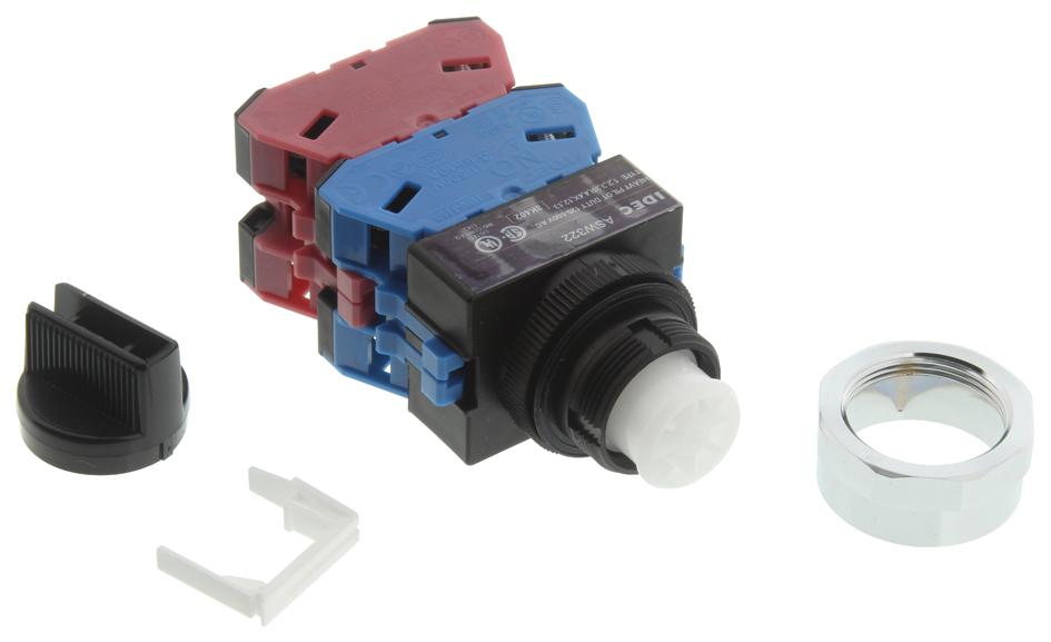 ASW322 - Idec - Interruptor Giratorio, 3 Posiciones, 2 polos