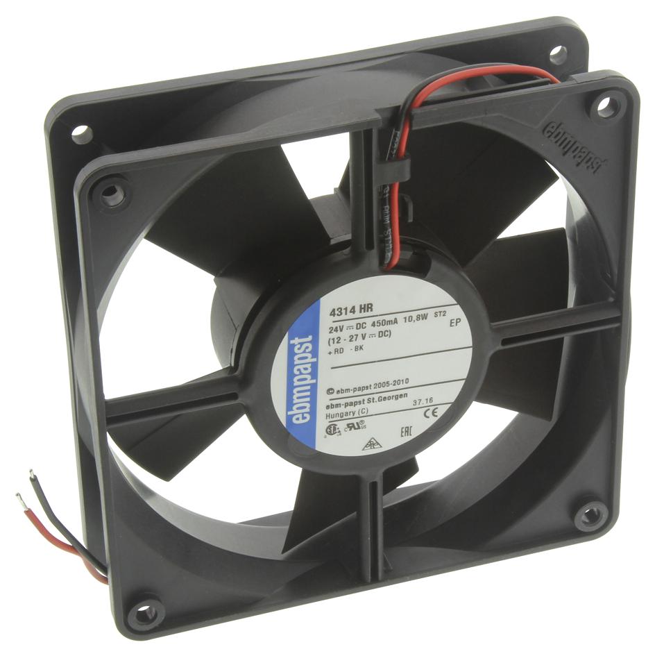 4314HR - Ebm-papst - Ventilador axial de CD, 24 V, Cuadrado