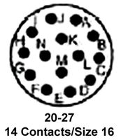 97-3106A-20-27S - Amphenol Industrial - Conector Circular, Serie MIL-C ...