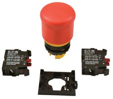 M22-PV/K02 - Eaton Moeller - Interruptor para Paro de Emergencia, DPST-NC, Push - Pull